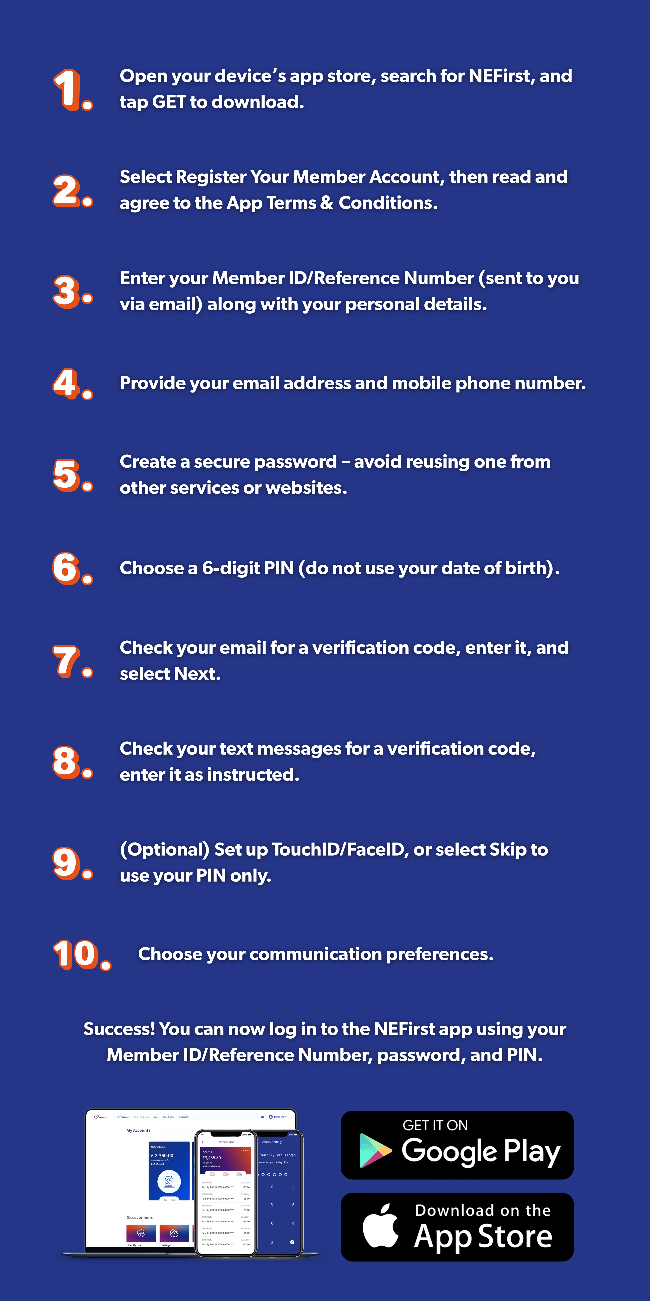 NCB Members instructions | NEFirst Credit Union